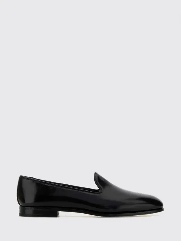 Church's Polished Calfskin Loafers - Black