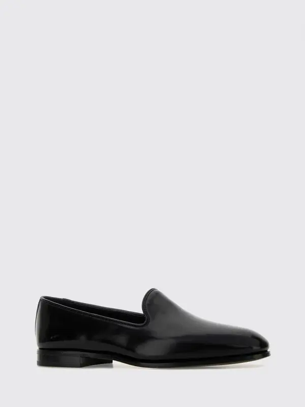 Church's Polished Calfskin Loafers - Black