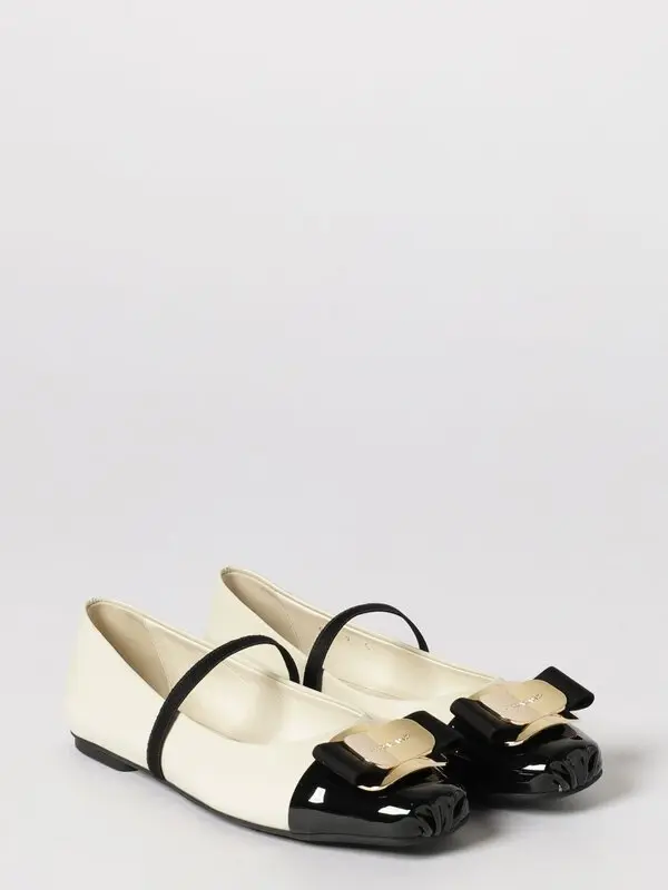 FERRAGAMO Ballet Flats - Beige