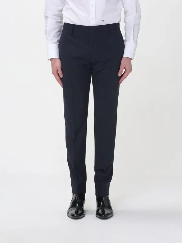 Dsquared2 Single-breasted Dress In Stretch Wool Blend - Blue