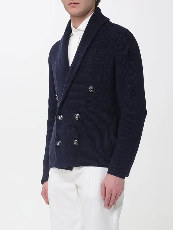 Brunello Cucinelli Shawl Collar Double-breasted Knit