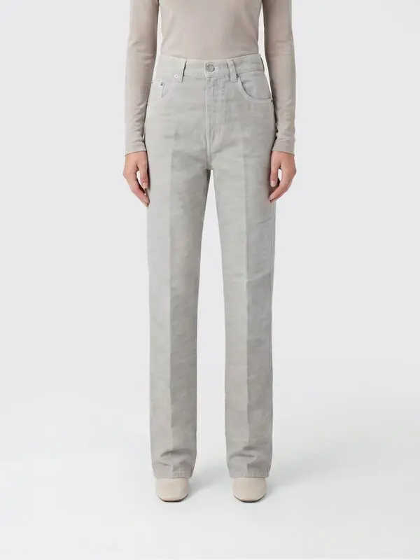 HAIKURE Cotton Palazzo Jeans - Grey