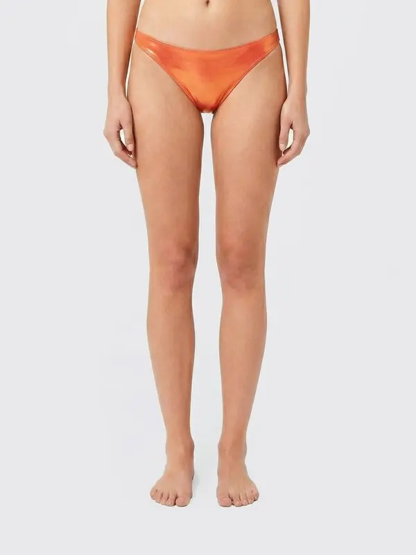 Blumarine Metallic Bikini Bottom - Orange