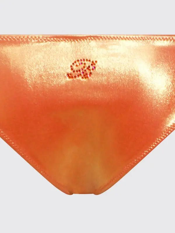 Blumarine Metallic Bikini Bottom - Orange