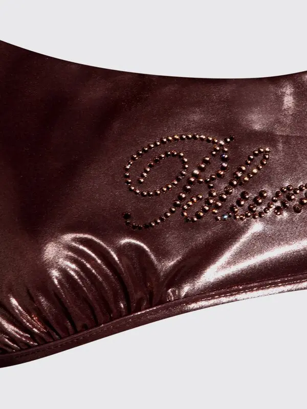 Blumarine Stretch Polyester Bikini Top - Walnut