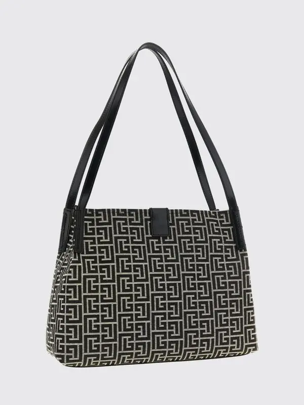 Balmain Monogram Shoulder Bag - White