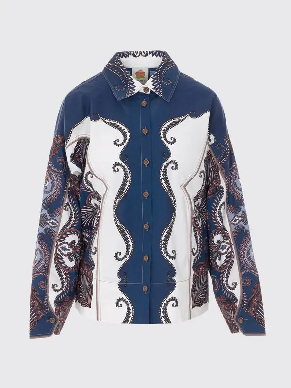 Farm Rio Printed Button-up Shirt