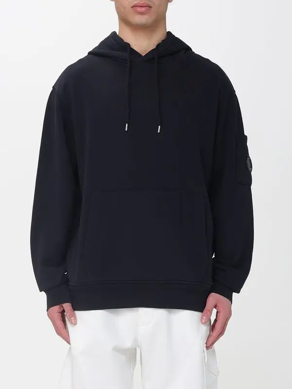 C.P. COMPANY Cotton Hoodie - Blue