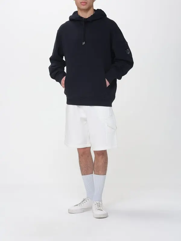 C.P. COMPANY Cotton Hoodie - Blue