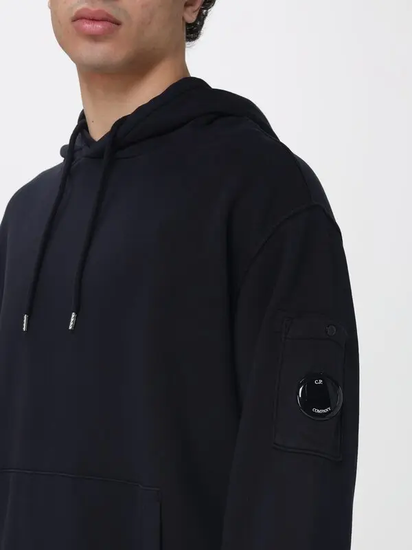 C.P. COMPANY Cotton Hoodie - Blue