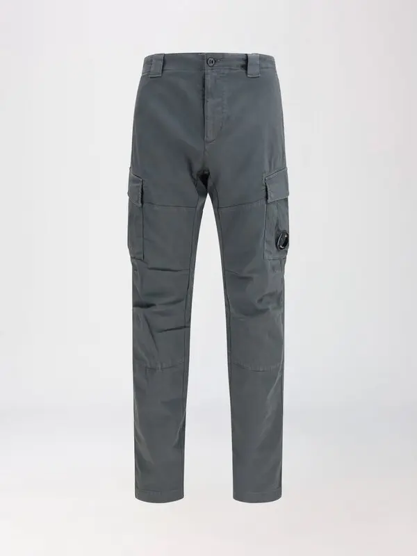 C.P. COMPANY Stretch Cotton Cargo Trousers - Grey