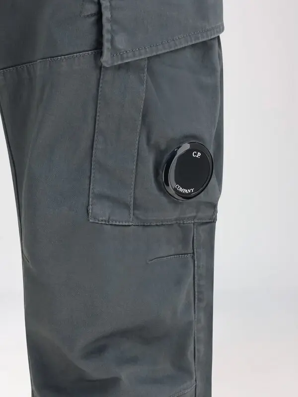 C.P. COMPANY Stretch Cotton Cargo Trousers - Grey