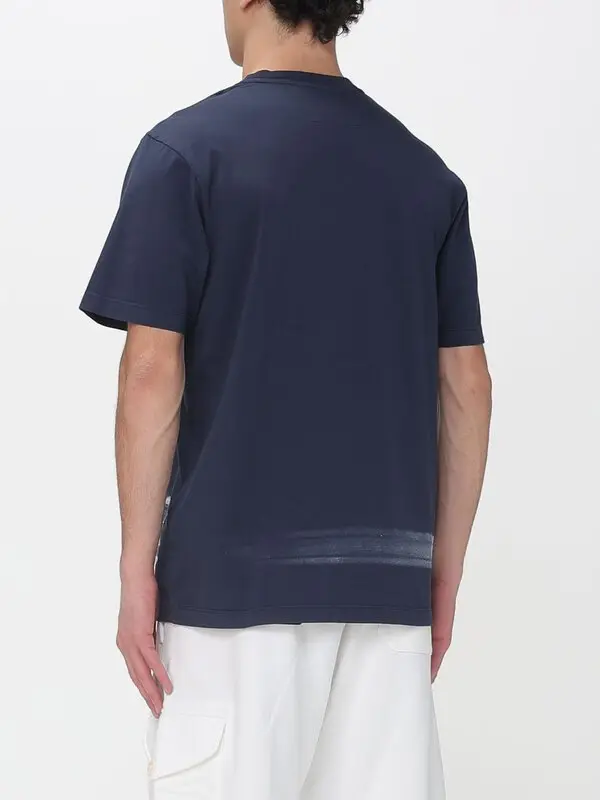 C.P. COMPANY Cotton T-shirt With Logo - Navy