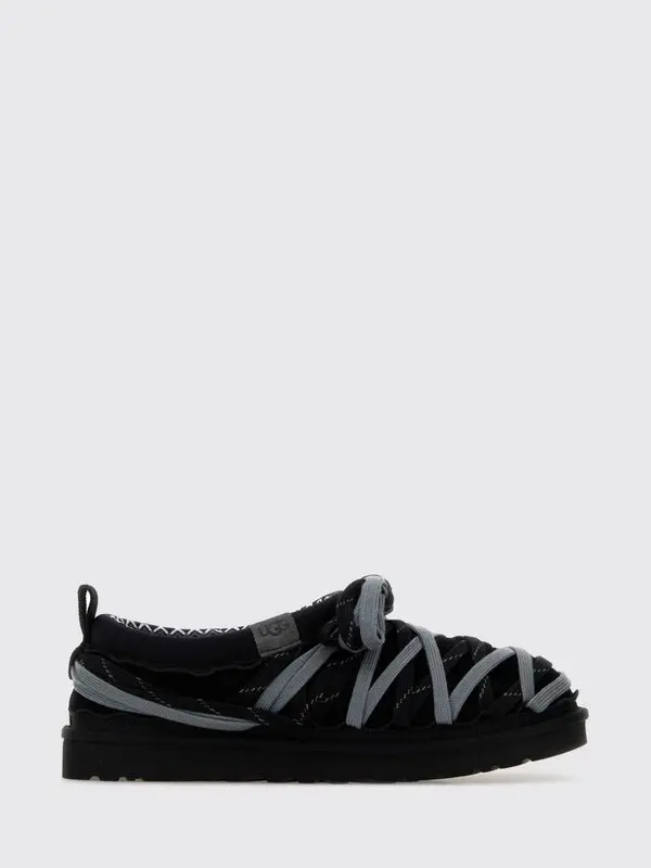 UGG Tasman Lace Suede Sabots - Black