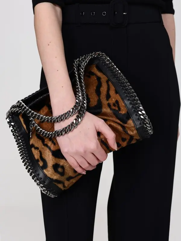 Stella McCartney Handbag With Chain Strap - Brown
