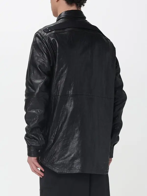Rick Owens Leather Shirt Jacket