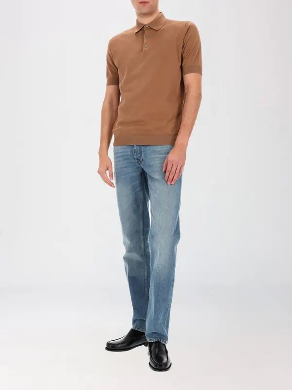 LARDINI Knitted Polo Shirt