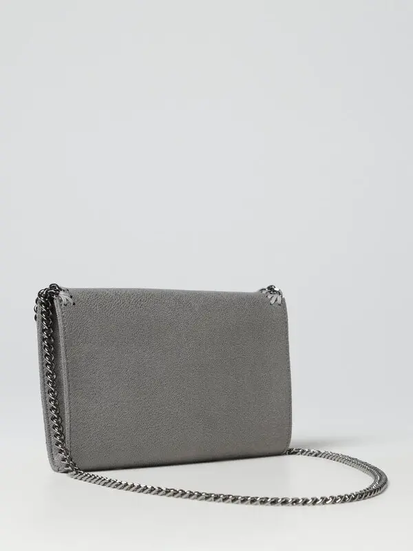 Stella McCartney Falabella Bag In Crackled Faux Leather - Grey