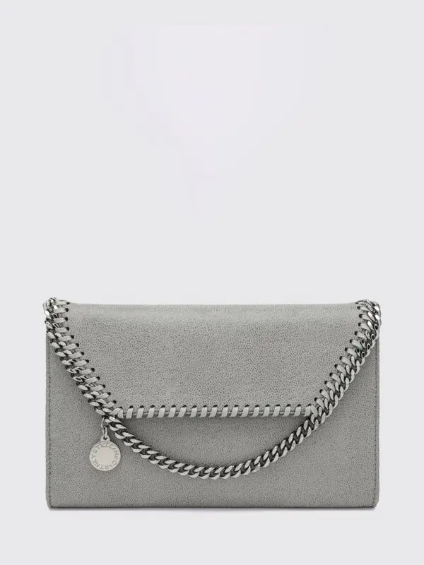 Stella McCartney Falabella Bag In Crackled Faux Leather - Grey