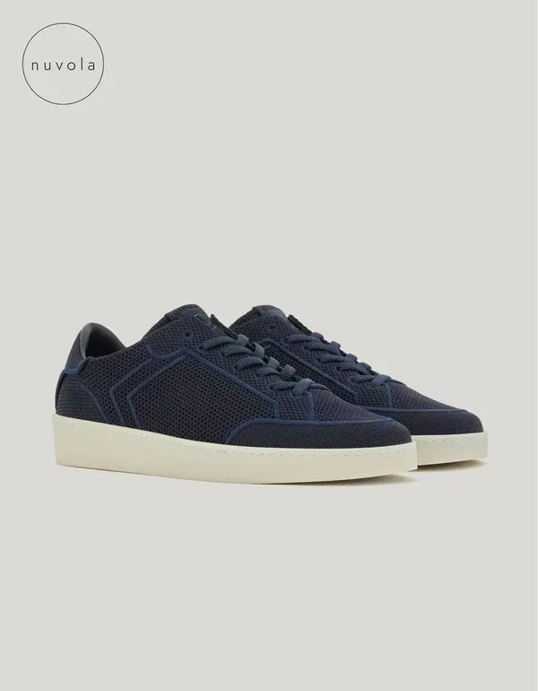 Canali Nuvola Easy-on Technical Mesh Sneakers - Blue