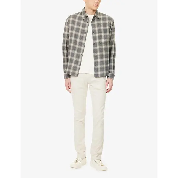 Paige Lennon Slim-fit Stretch-cotton Trousers