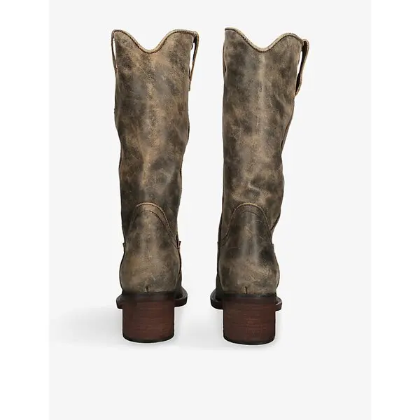 Steve Madden Albany Leather Cowboy Boots