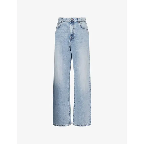 ROHE FRAMES Baggy-fit Wide-leg Denim Jeans - Classic Blue