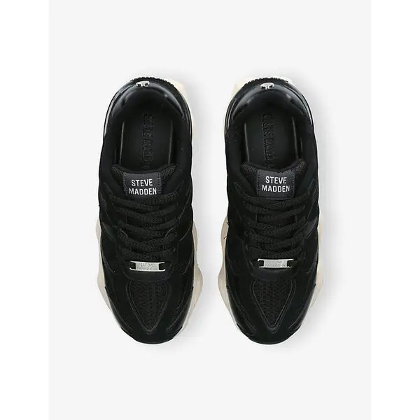 Steve Madden Speeder Woven Trainers - Black