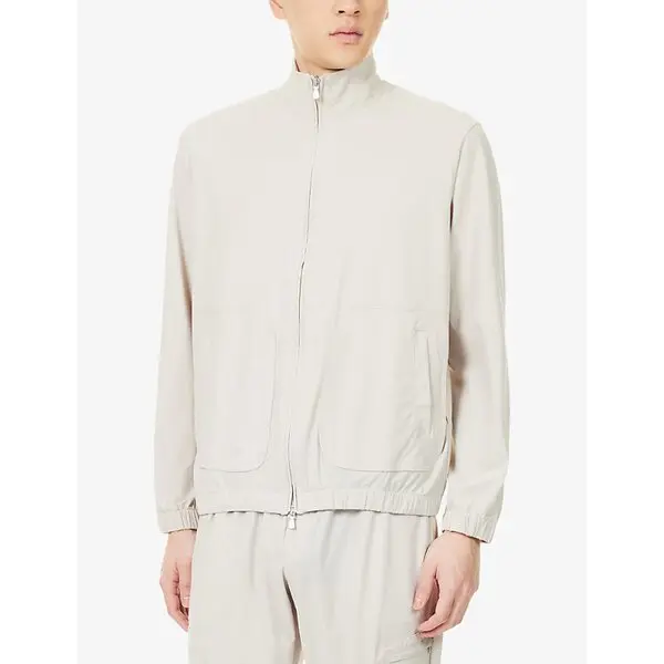 Eleventy Tech Stretch Zipped Woven Jacket