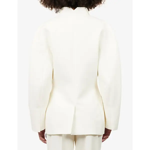 ROHE FRAMES Balloon Cinched-waist Wool Blazer