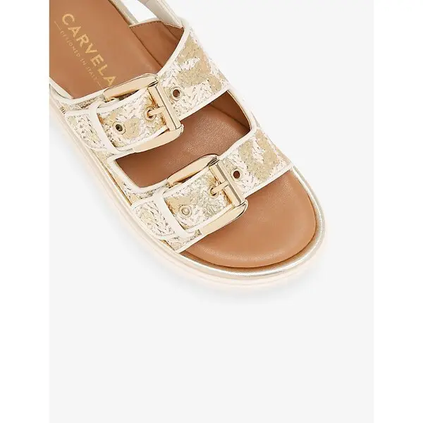 Carvela Pavilion Raffia Sandals