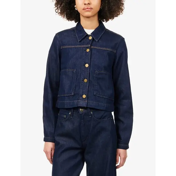 Rag & Bone Boxy-fit Denim Trucker Jacket