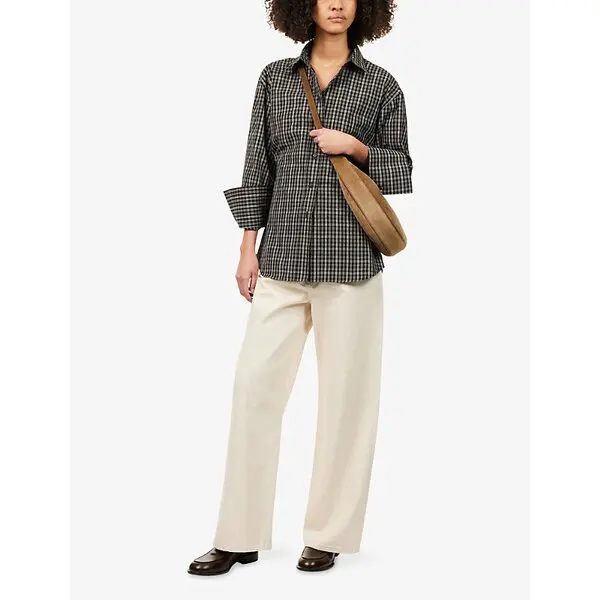 ROHE FRAMES Cinched Checked Cotton Shirt