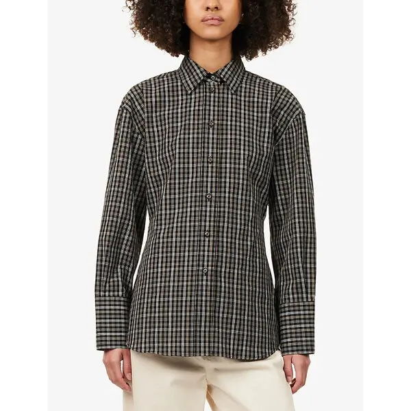 ROHE FRAMES Cinched Checked Cotton Shirt