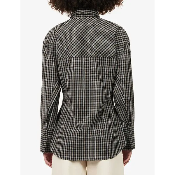 ROHE FRAMES Cinched Checked Cotton Shirt