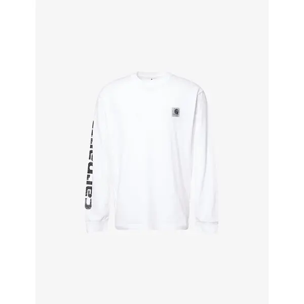 Carhartt Work In Progress Archive Script Cotton-jersey T-shirt - White