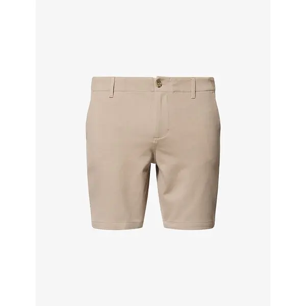 Paige Rickson Mid-rise Stretch-woven Shorts - Warm Birch