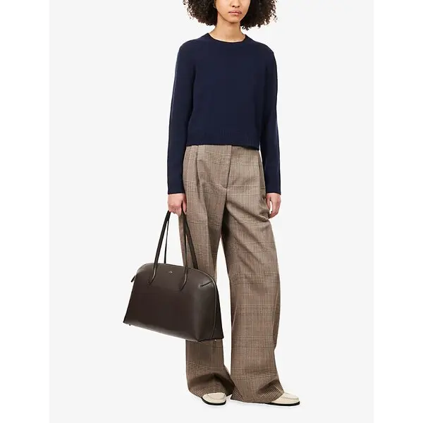 ME+EM Round Neck Cropped Cashmere Jumper