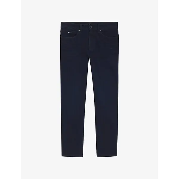 BOSS Delaware Slim-fit Stretch-denim Jeans - Navy