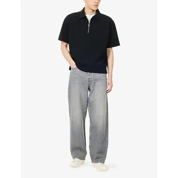 FRAME Baggy Wide-leg Denim Jeans - Ironclad