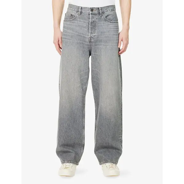 FRAME Baggy Wide-leg Denim Jeans - Ironclad