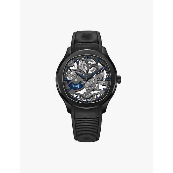 PIAGET Polo Skeleton Ceramic Automatic Watch 42mm - Black