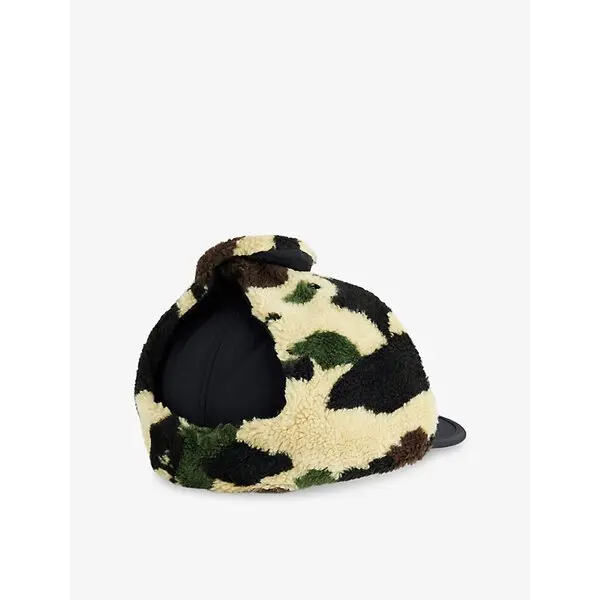 A BATHING APE Camo Puffy Flight Cap