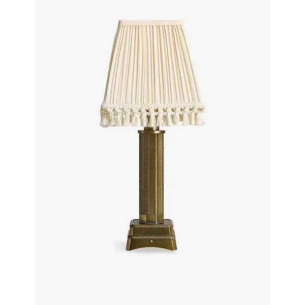 SOHO HOME Oxford Portable Brass Lamp - Cream