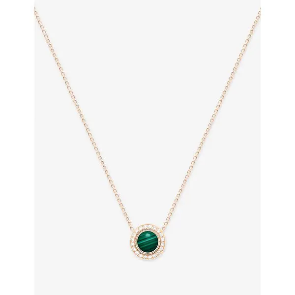 PIAGET Possession 18ct Rose-gold, Malachite And 0.28ct Diamond Pendant&nbsp;necklace - Pink Gold