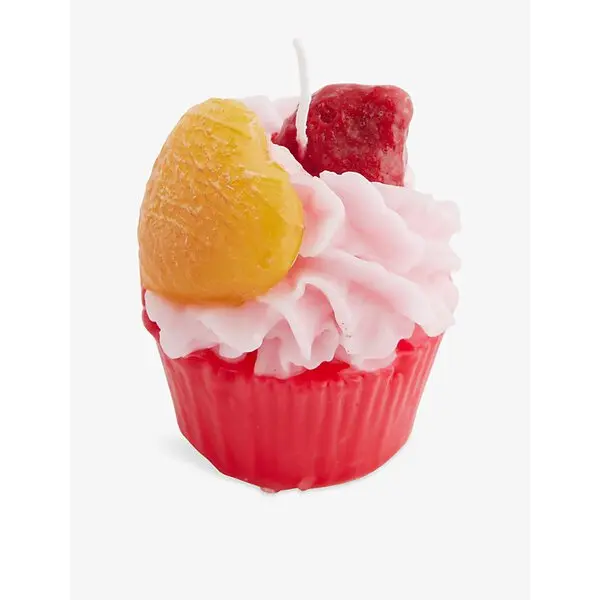 INTRONA Cupcake With Strawberry Wax Candle