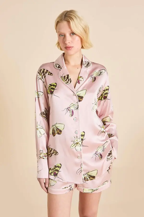Olivia Von Halle Alba Elda Moth Pajamas