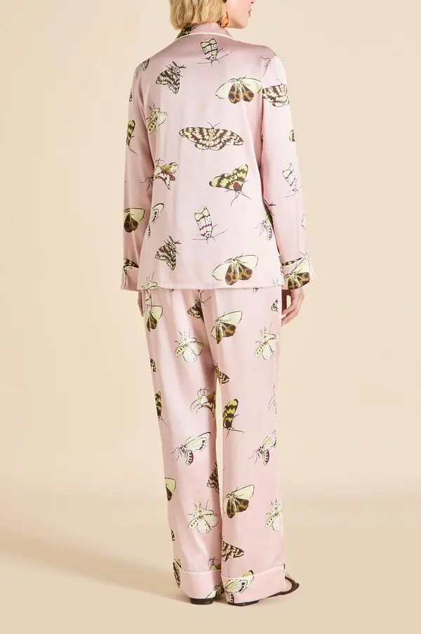 Olivia Von Halle Lila Elda Moth Pajamas