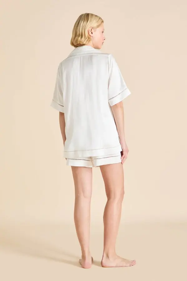 Olivia Von Halle Marlene Pajamas - Ivory