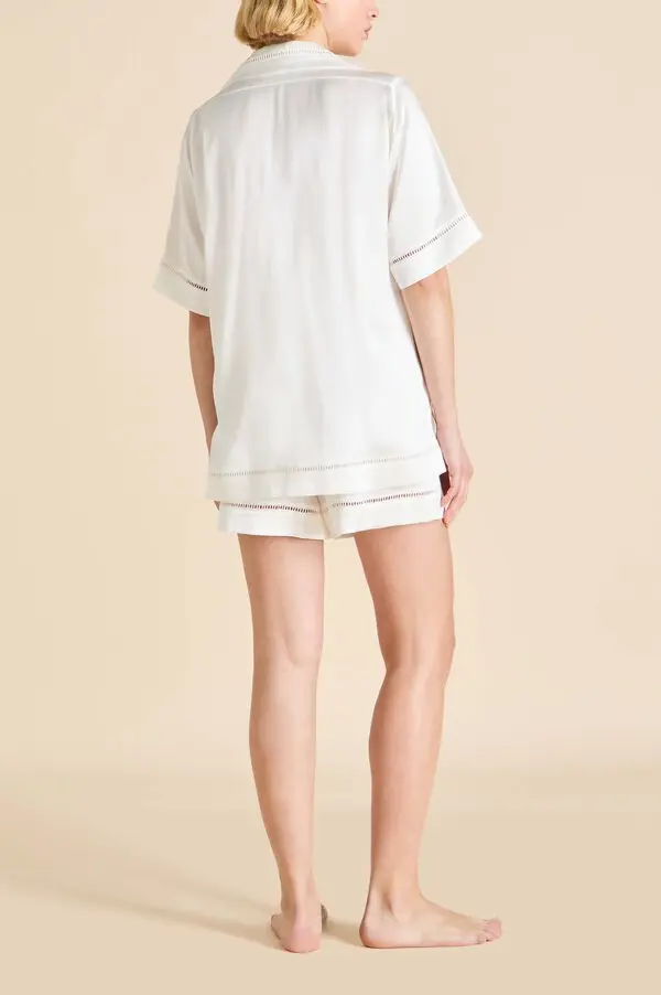 Olivia Von Halle Marlene Pajamas - Ivory